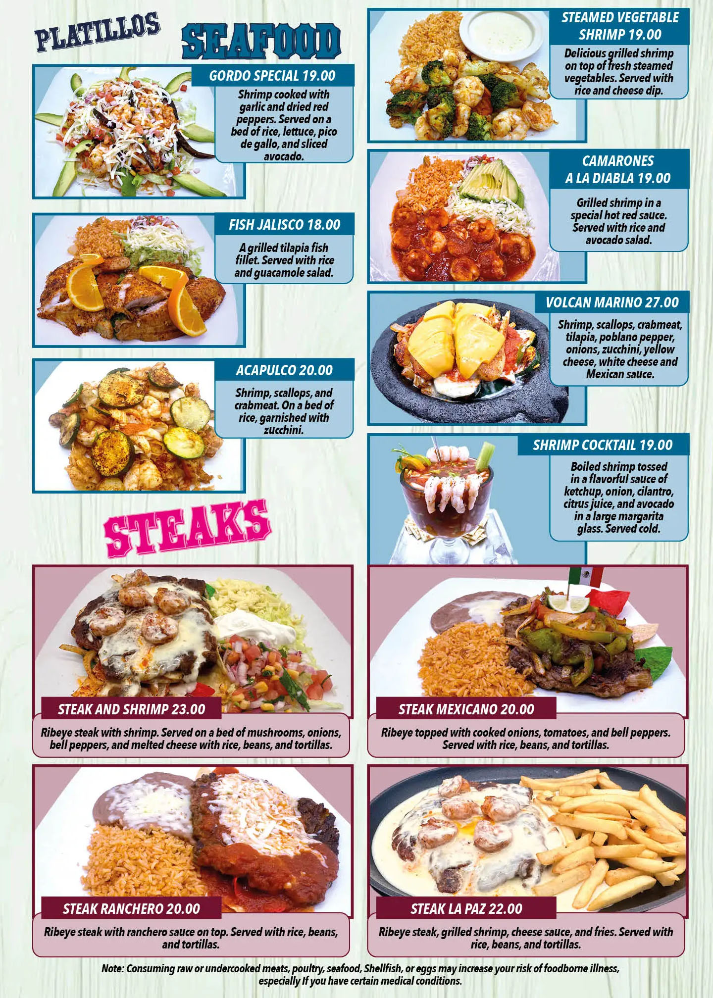 MENU PALENQUE Margaritas Grill 101 North Main Street Troy IL 